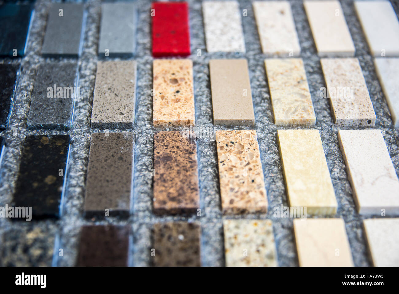 Kitchen countertops, granite, marble and quartz Stock Photo - Alamy