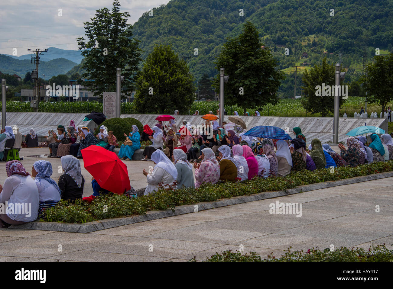 Srebrenica, Potocari Genocide Cemetery, Bosnia and Herzegovina Stock ...