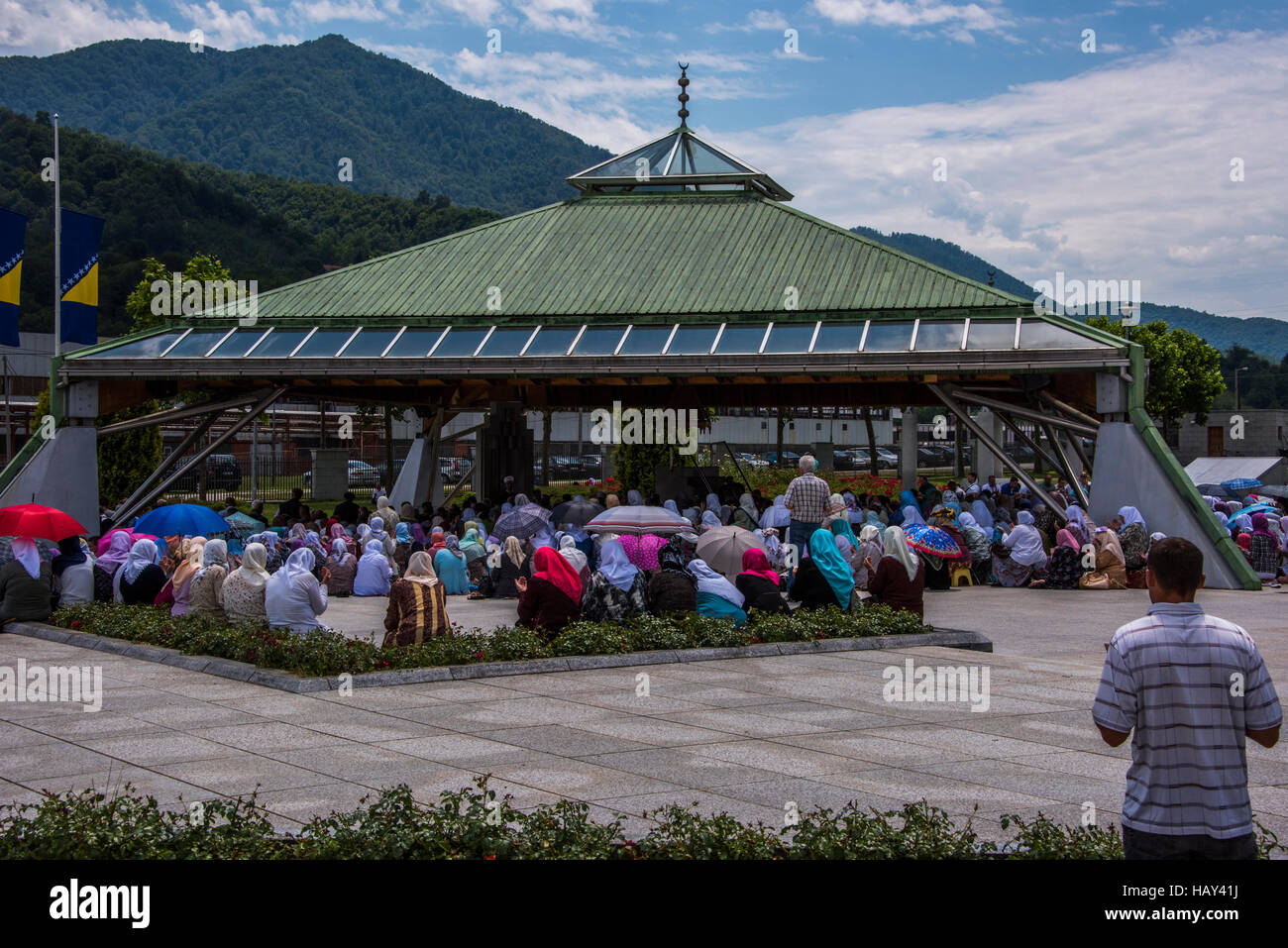 Srebrenica, Potocari Genocide Cemetery, Bosnia and Herzegovina Stock ...
