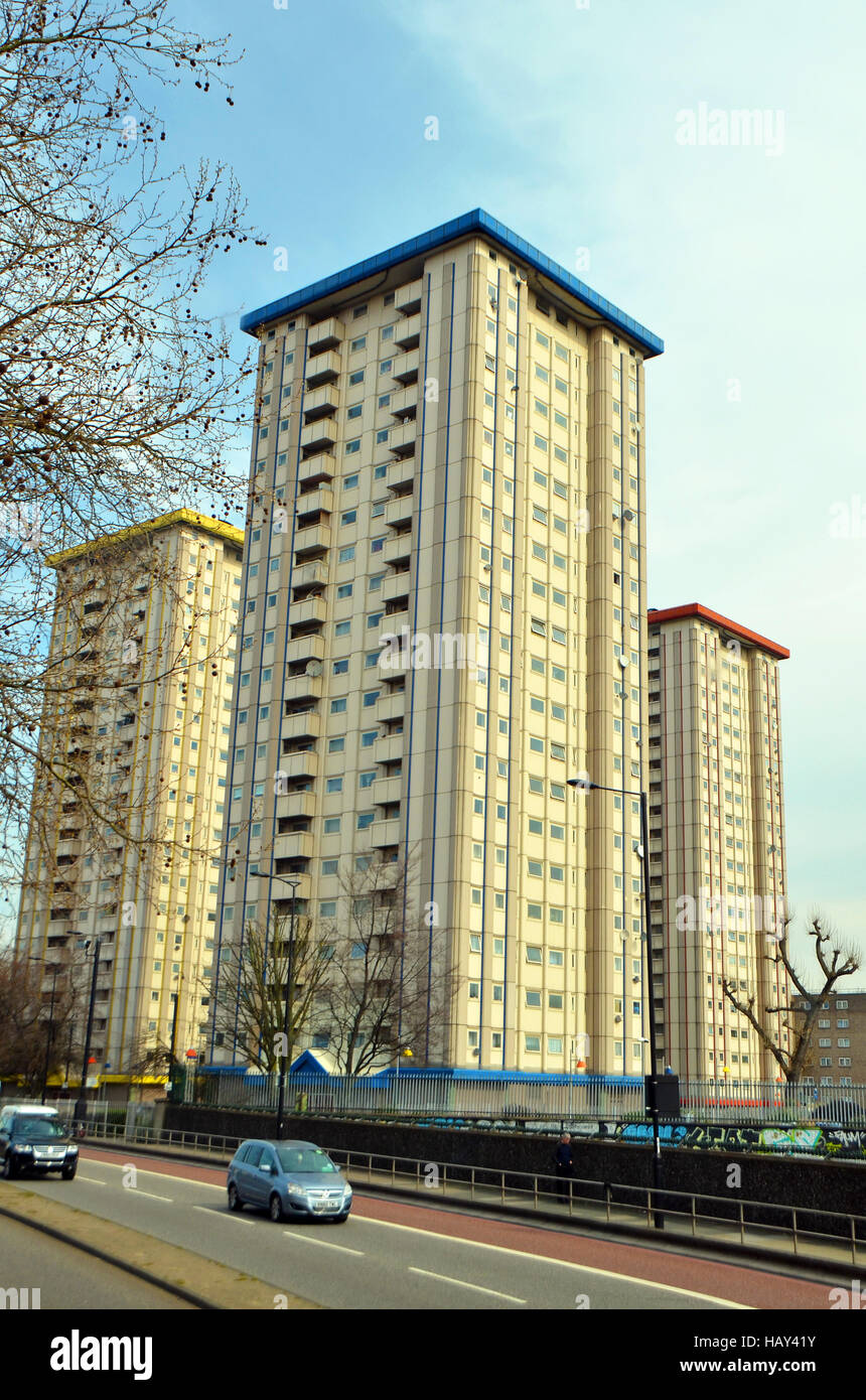Ampthill square estate towers hi-res stock photography and images - Alamy