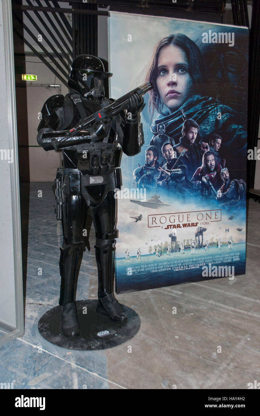 Athens, Greece. 03rd Dec, 2016. AthensCon '16 Black Storm Trooper ...