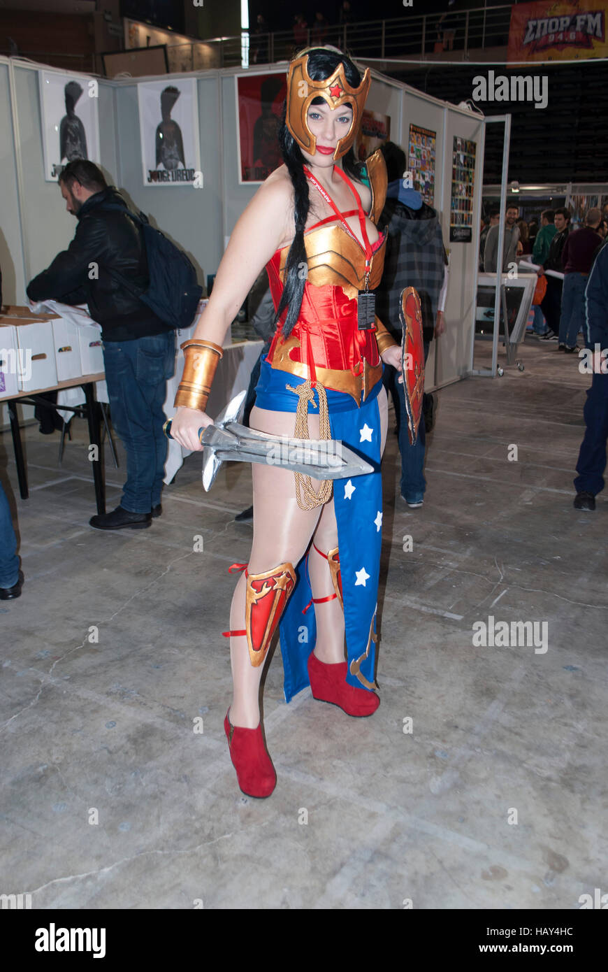 Athens, Greece. 03rd Dec, 2016. AthensCon '16 cosplay Wonder Woman ...