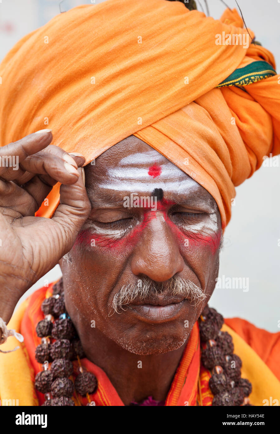 Indian sadhu or holy man. Karnataka, India Stock Photo - Alamy