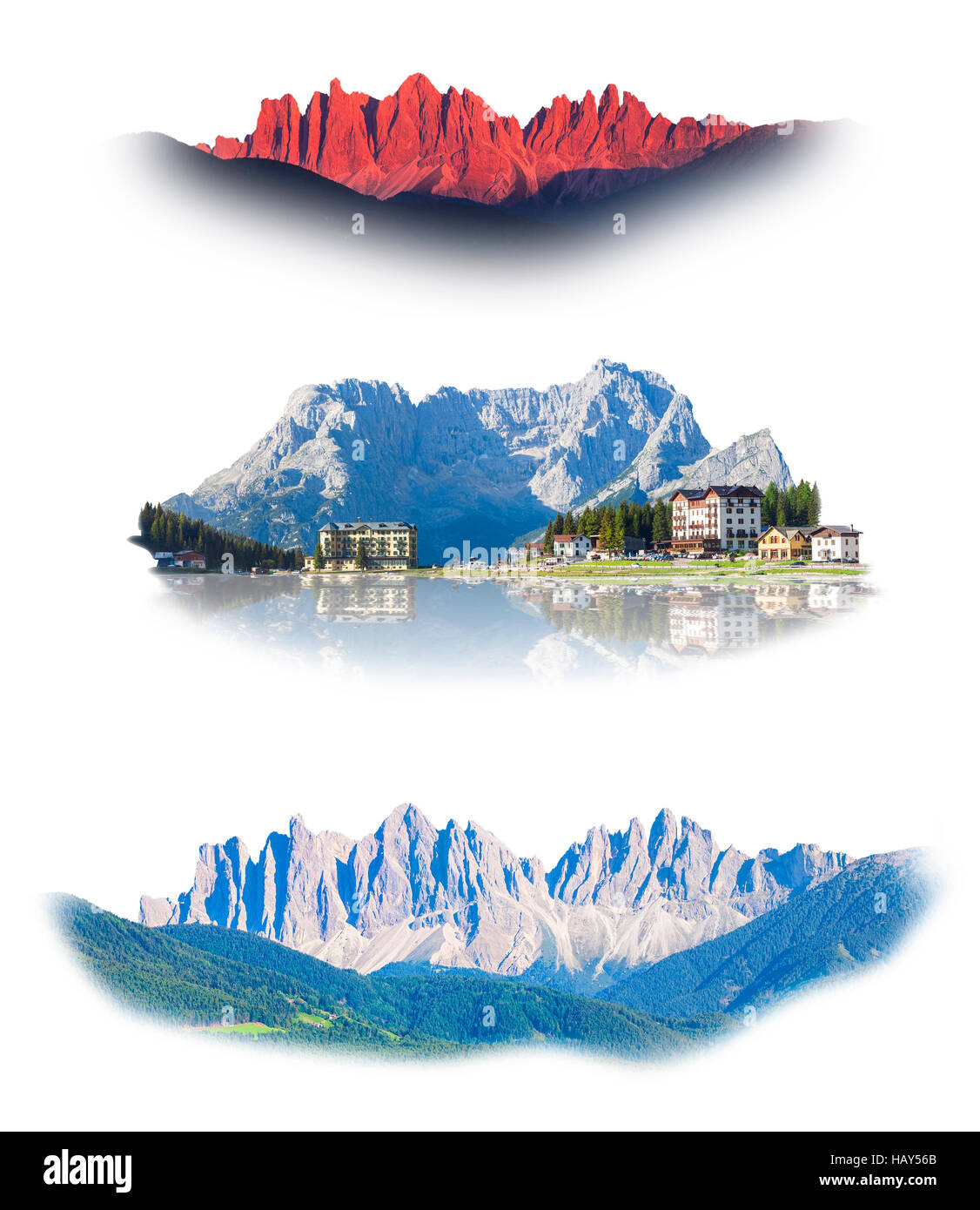 Green grass on mountain Cut Out Stock Images & Pictures - Alamy