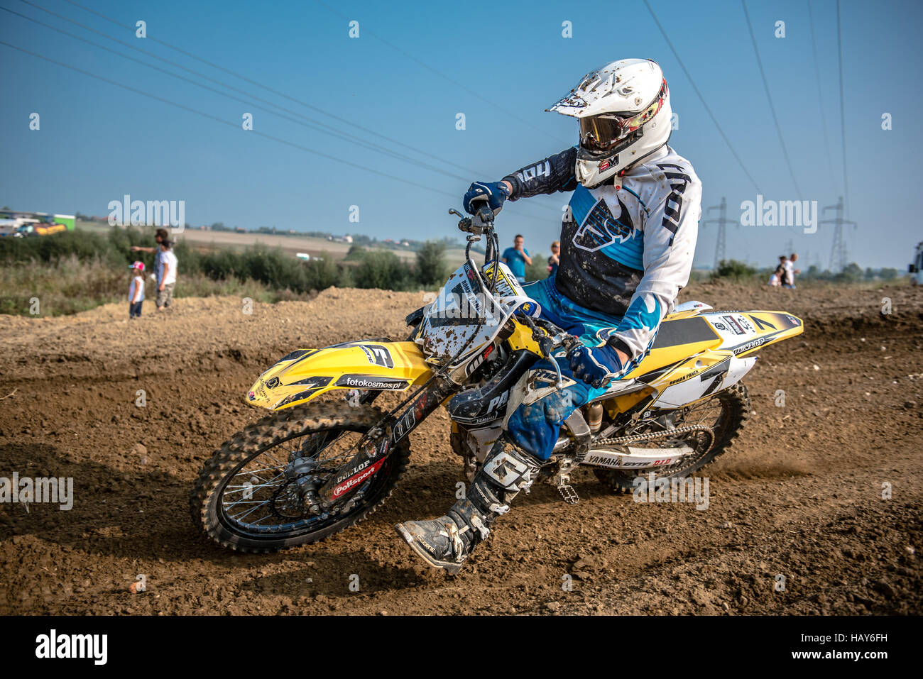 motocross rider in the race Stock Photo - Alamy