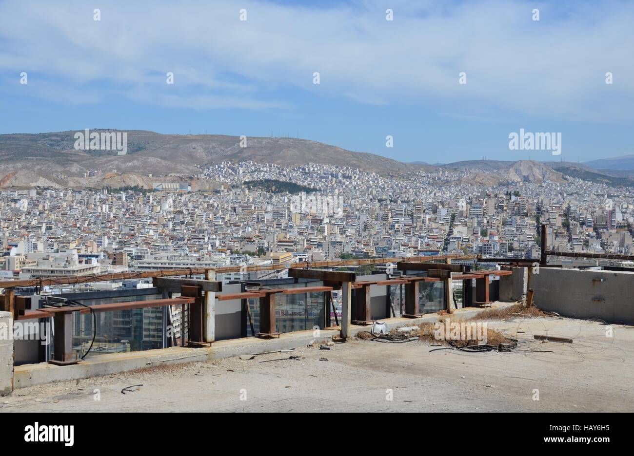 Photos from the tallest building in Athens and once in the Balkans ...