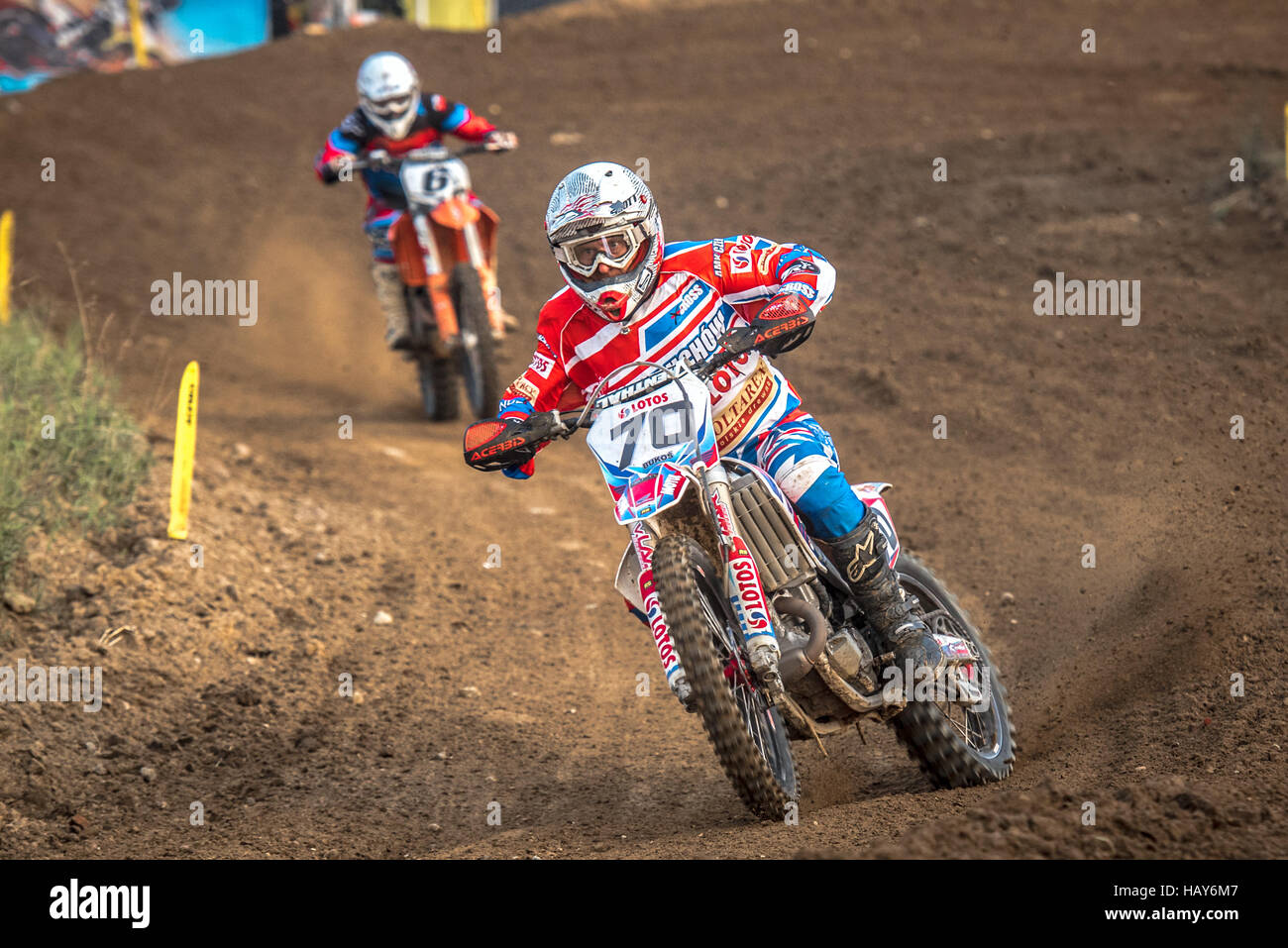 motocross rider in the race Stock Photo - Alamy