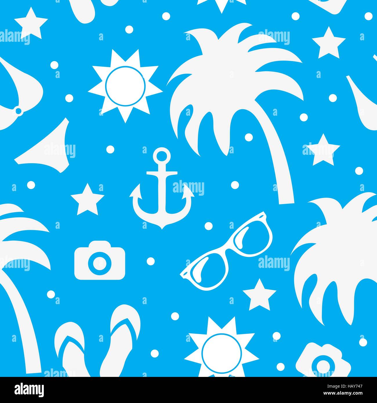 Beach seamless texture, summer background, season, beach, vector ...