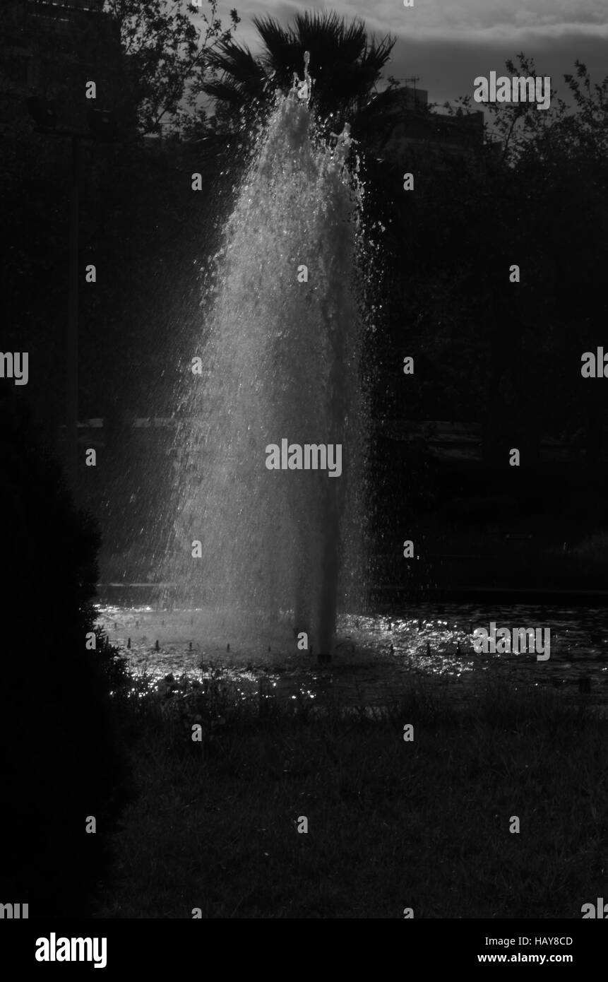 Old fountain in street Black and White Stock Photos & Images - Alamy