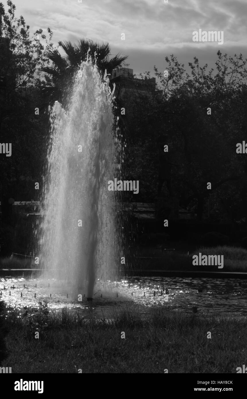 Park square in city Black and White Stock Photos & Images - Alamy