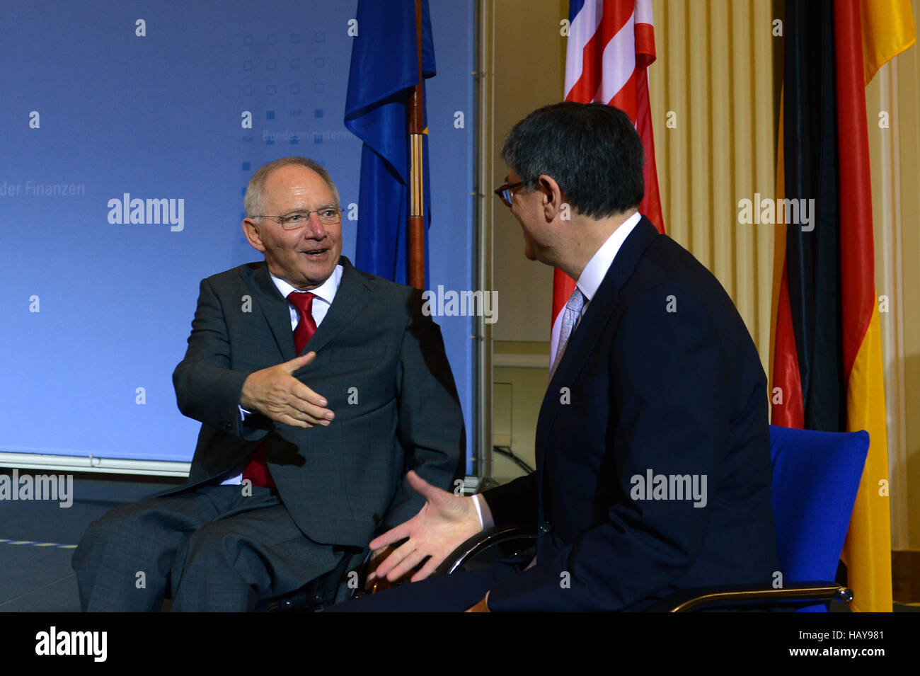 Jacob J. Lew asks Germany to import more Stock Photo - Alamy