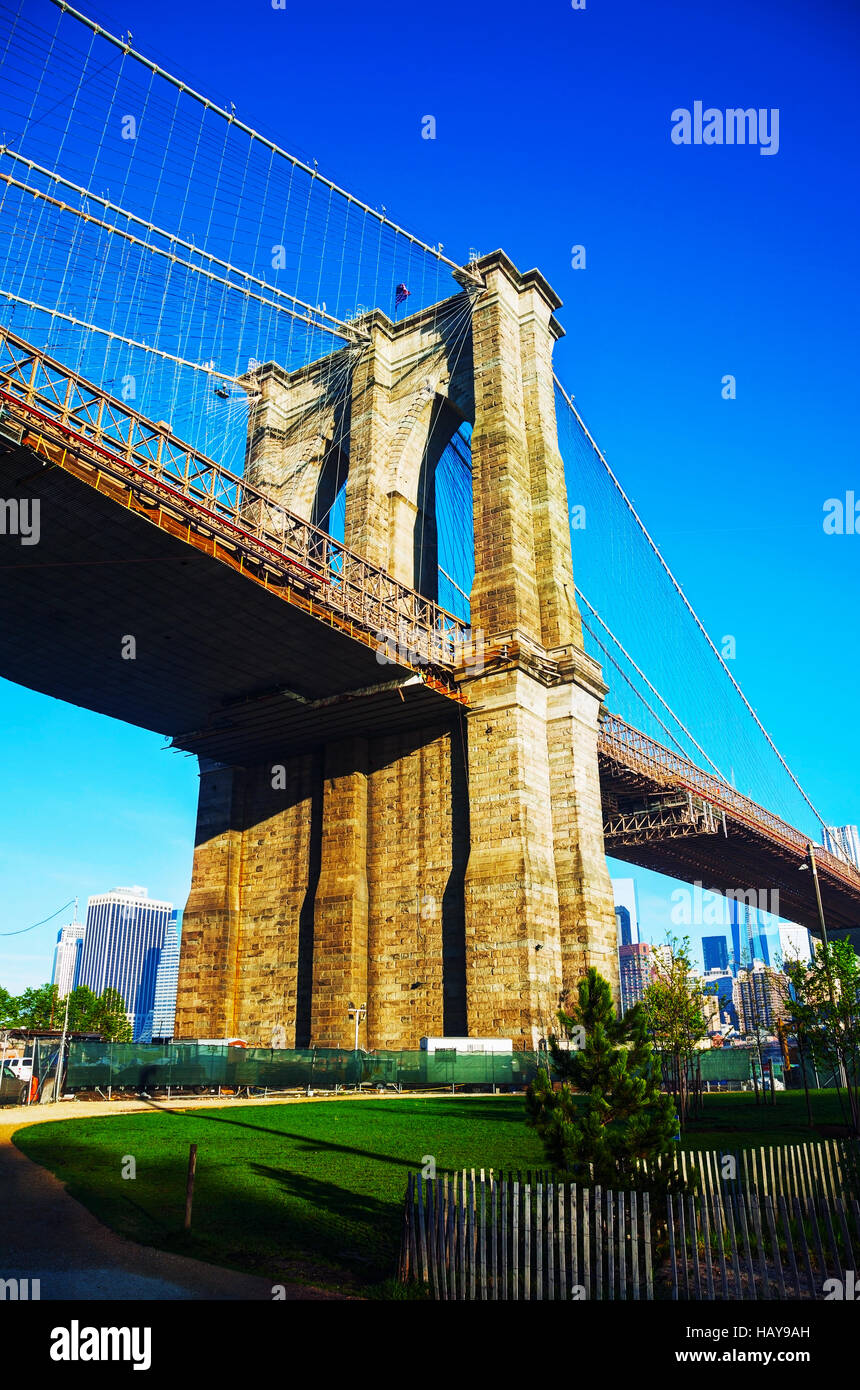 Brooklyn bridge in New York City Stock Photo - Alamy