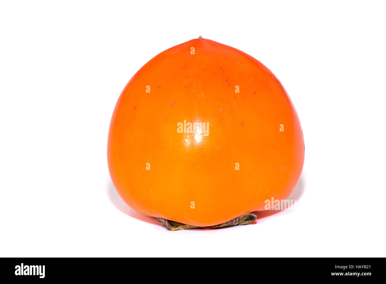 persimmon on a white background juicy few pieces Stock Photo - Alamy