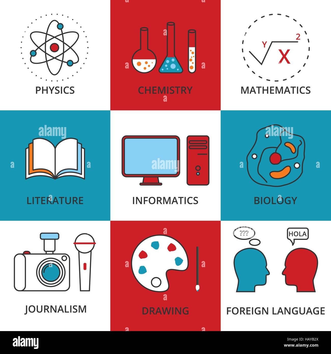 School outline vector icon Stock Vector Images - Alamy