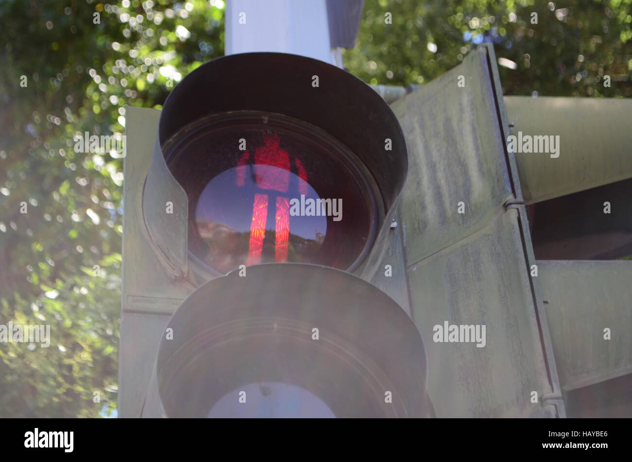 Trafic Light red on the street Stock Photo - Alamy