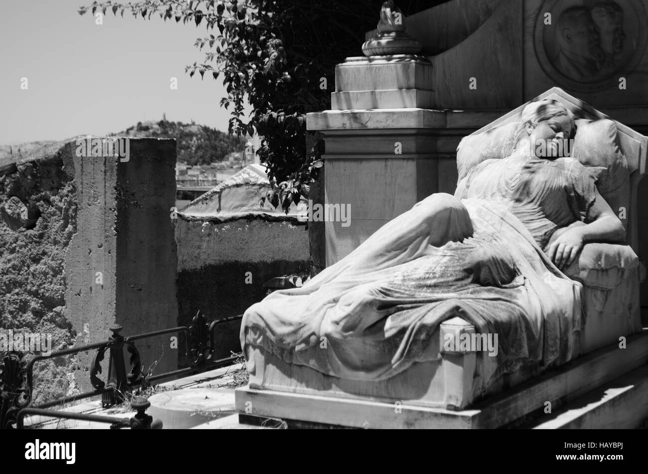 Photographic walk in the cemetery Stock Photo - Alamy