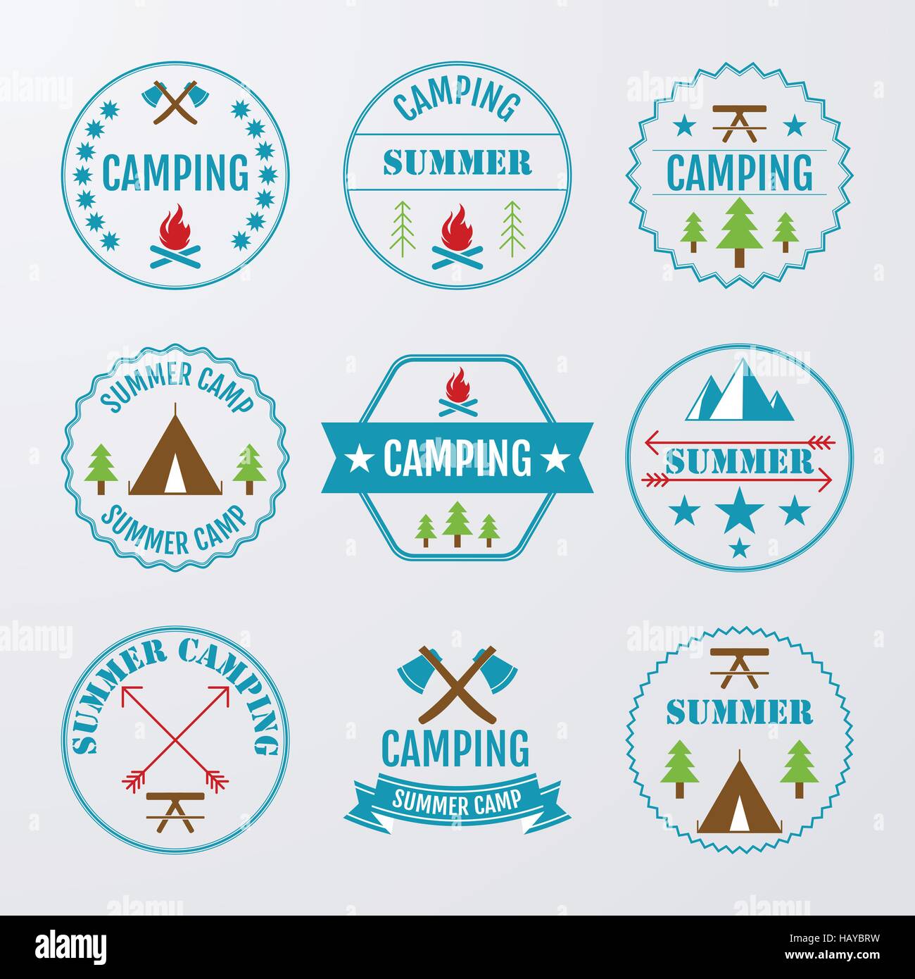 Vector illustration set of logos Stock Vector Image & Art - Alamy