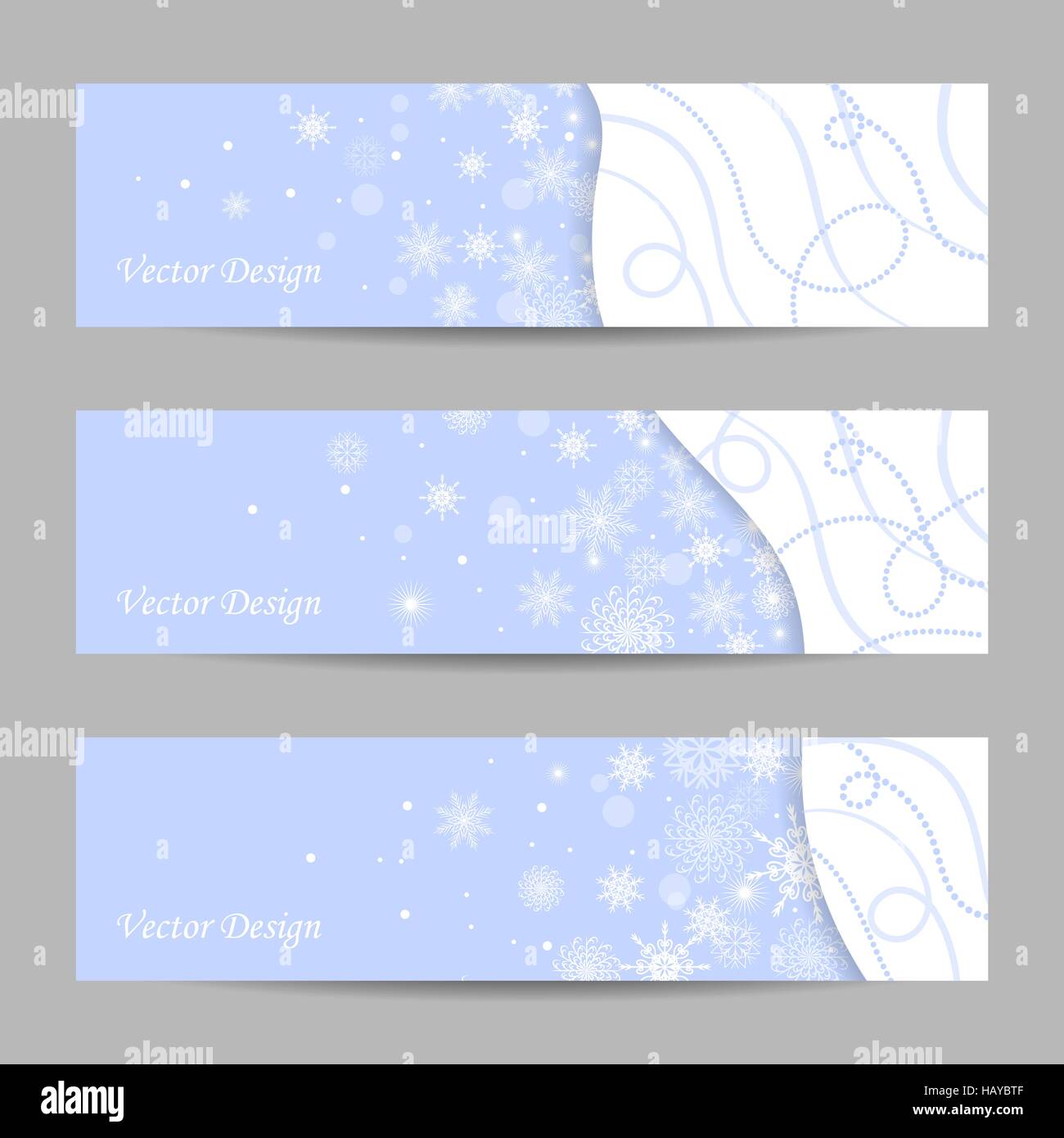 Set of 3 snow background Stock Vector Images - Alamy