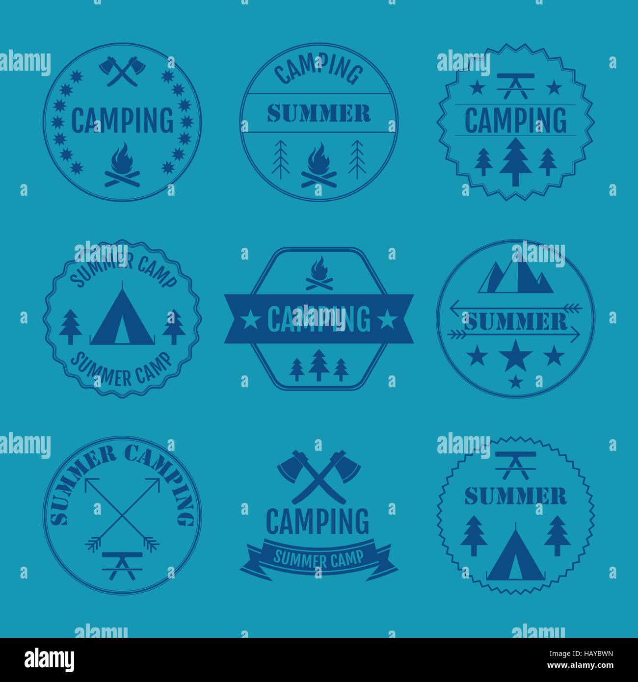 Vector illustration set of logos Stock Vector Image & Art - Alamy