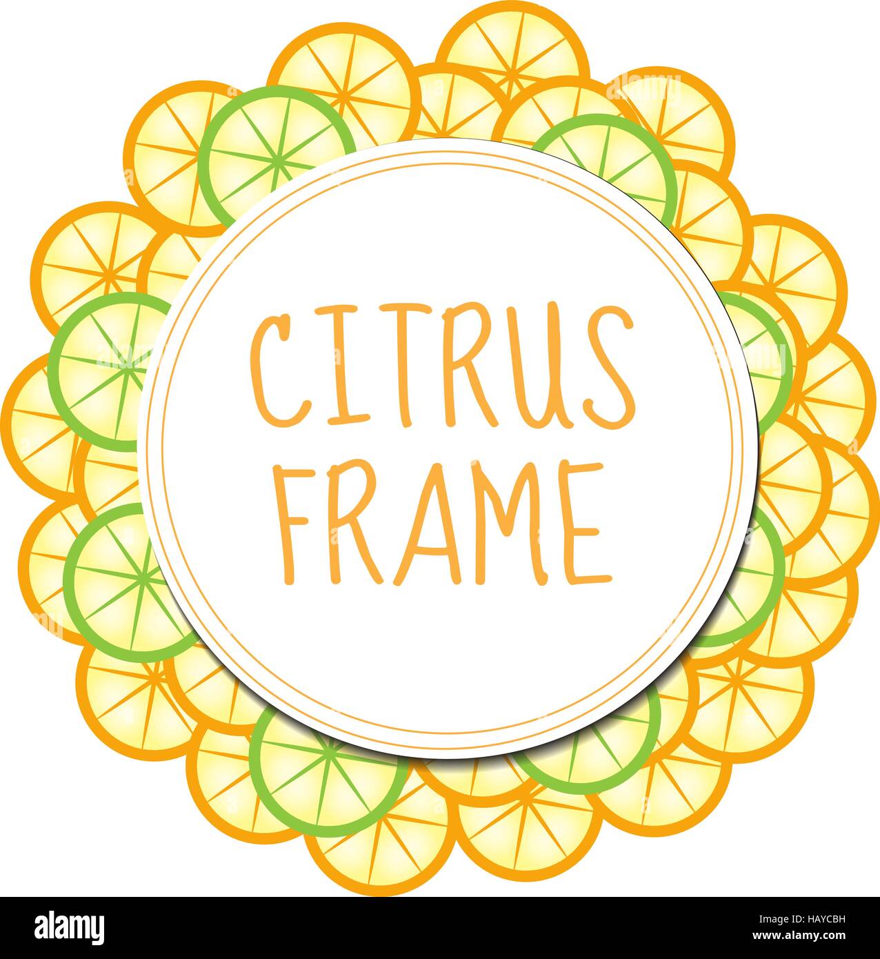 Citrus frame Stock Vector Images - Alamy