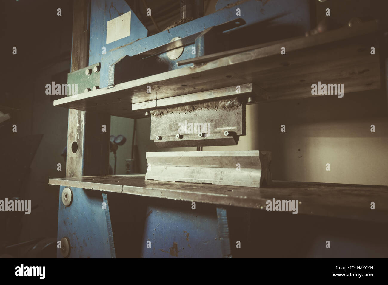 Bending metal machine Stock Photo - Alamy