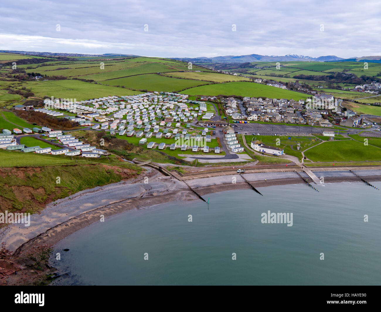 A holiday caravan park in St Bees, Cumbria, UK Stock Photo - Alamy