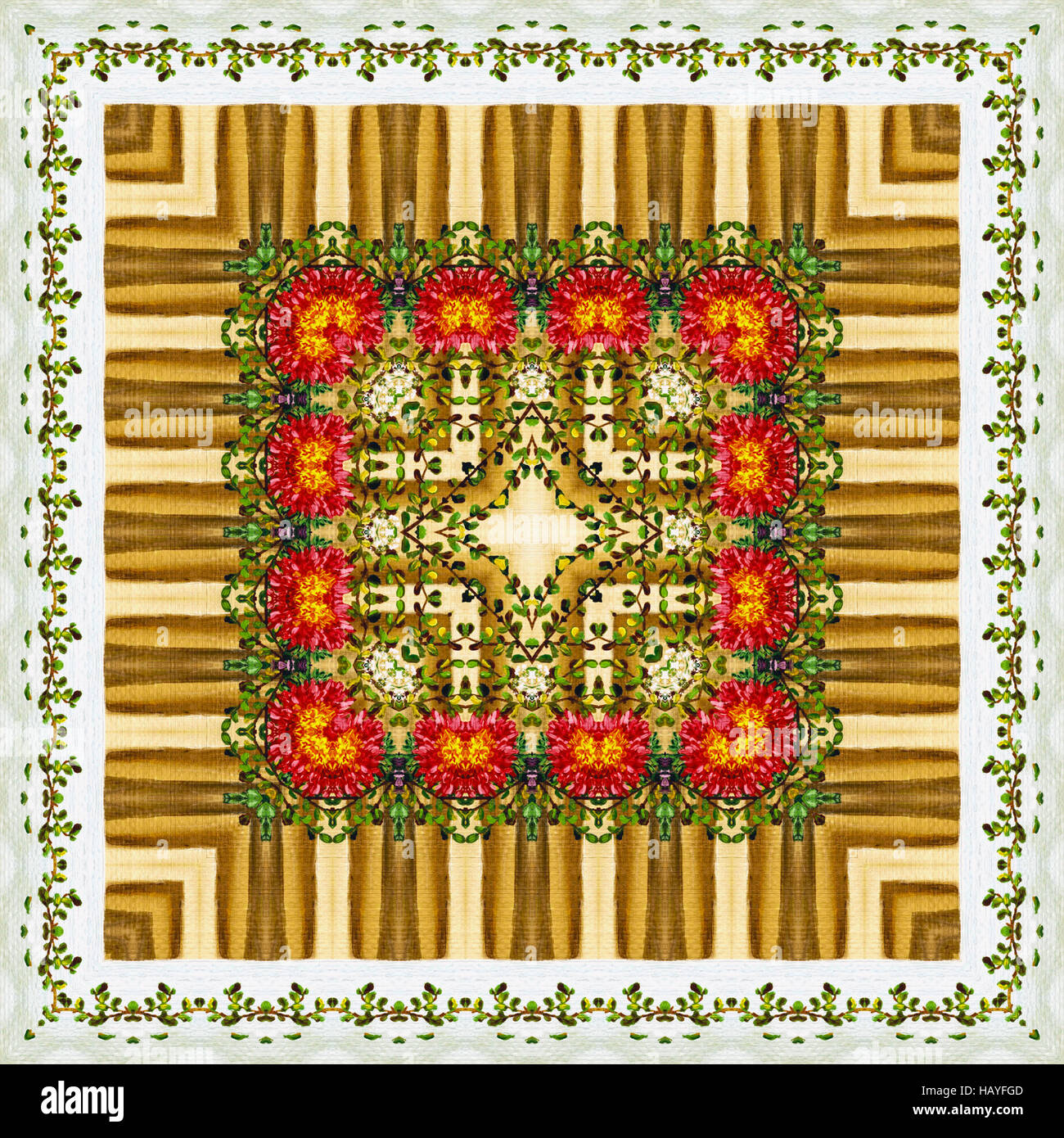 Seamless floral pattern, oil painting Stock Photo - Alamy