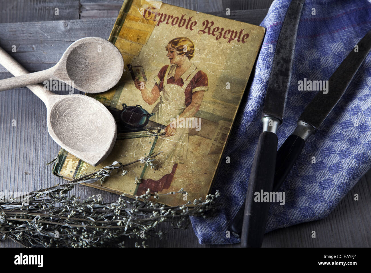 old cook book Stock Photo - Alamy