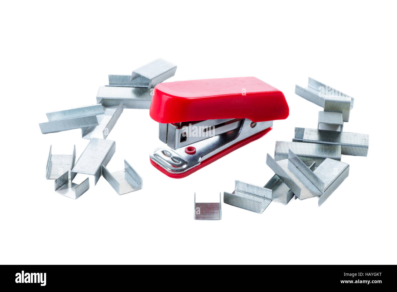 Red Mini Stapler Stock Photo - Alamy