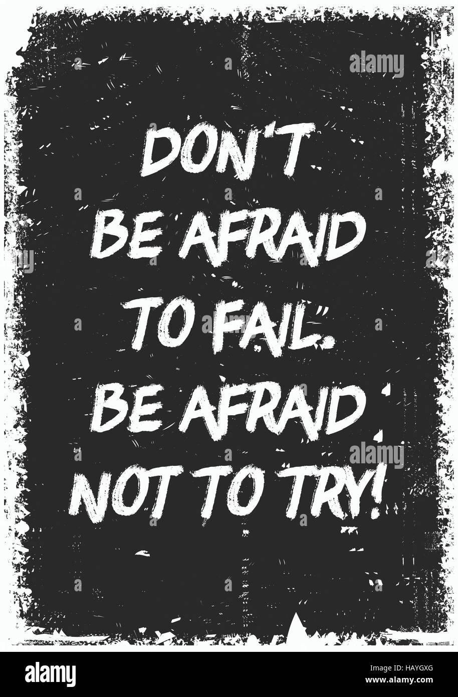 Creative poster with quote and grunge background Stock Vector Image ...