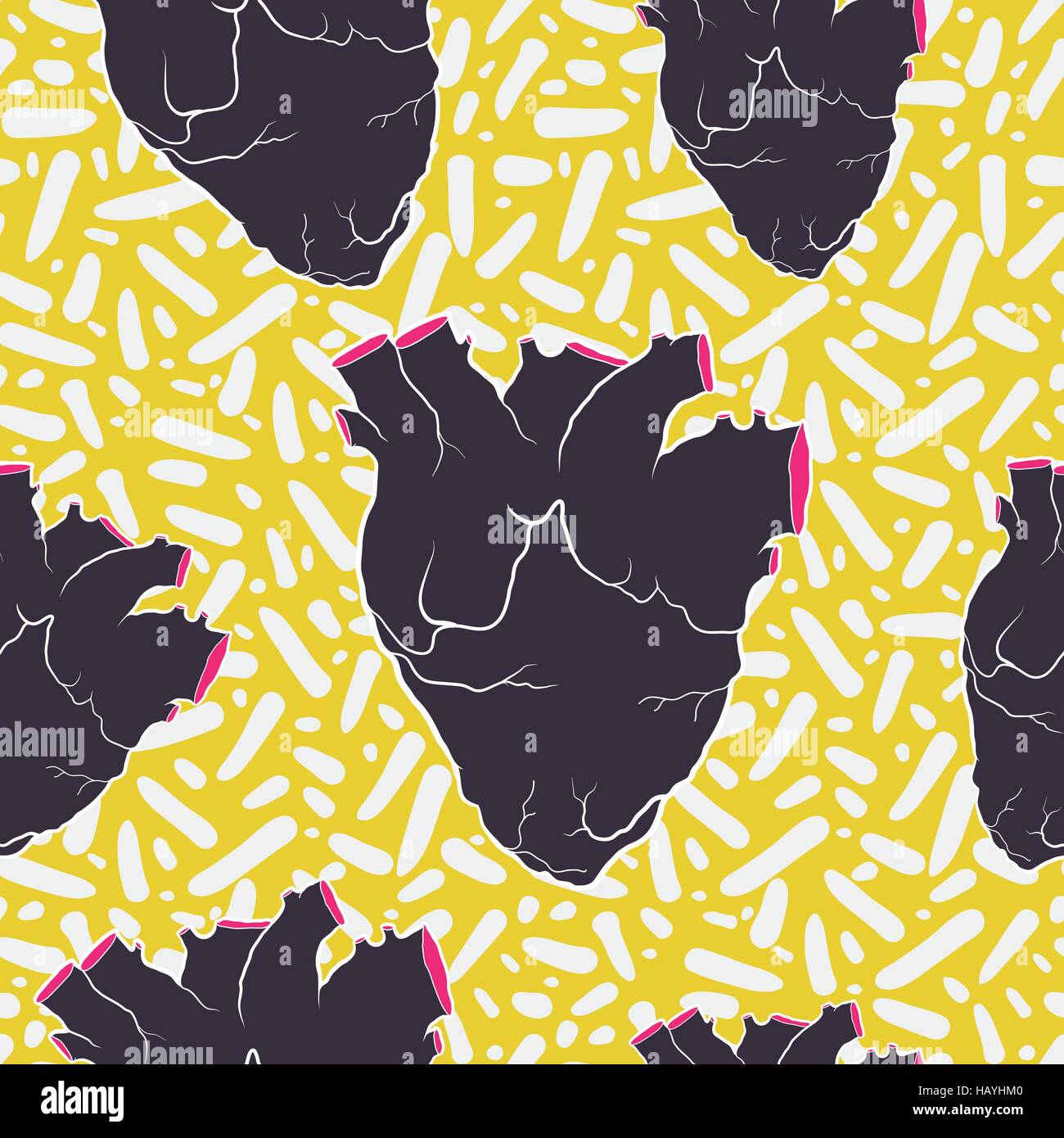 Seamless pattern organ heart Stock Vector Images - Alamy