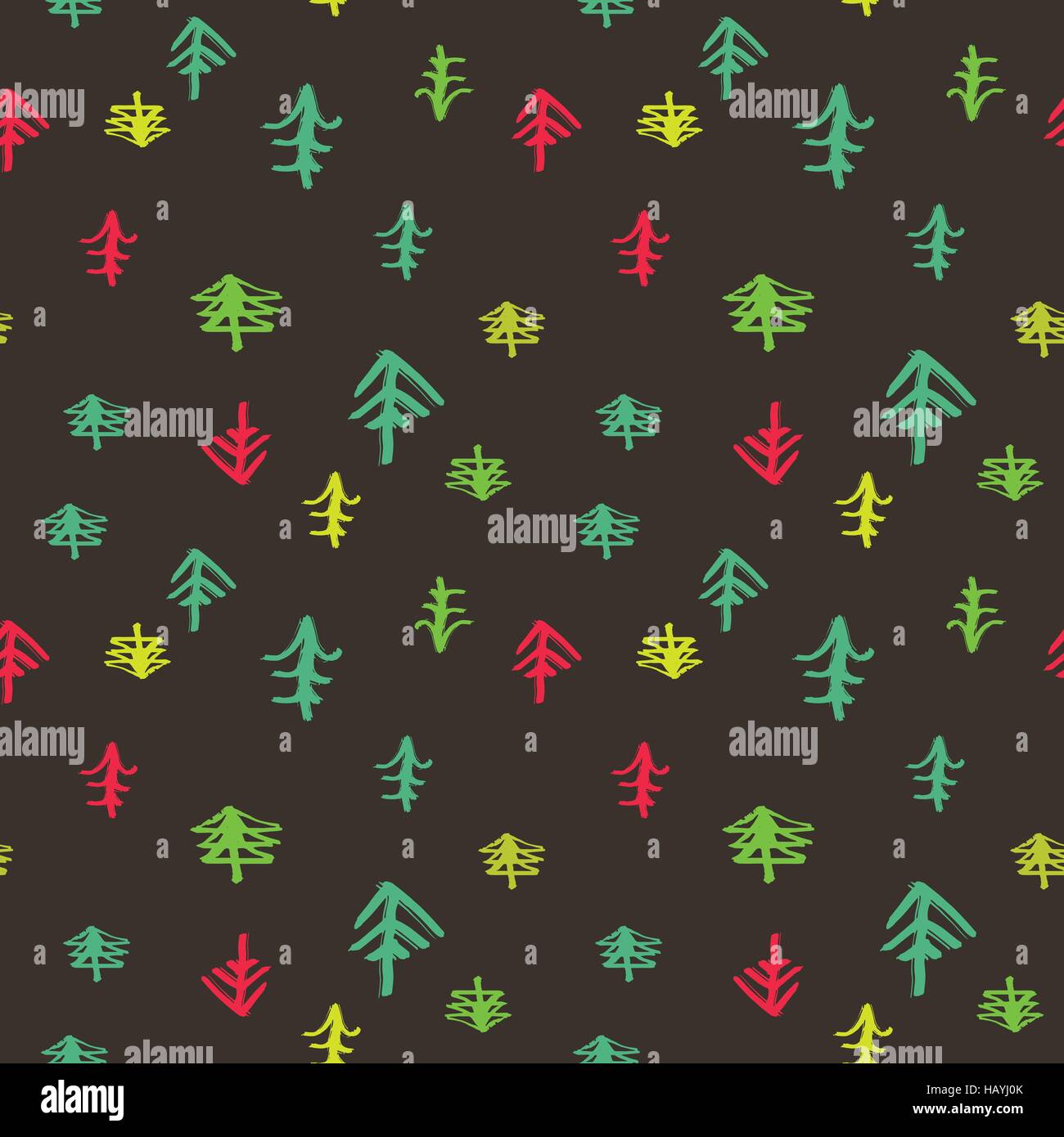 Pattern with christmas trees hi-res stock photography and images - Alamy