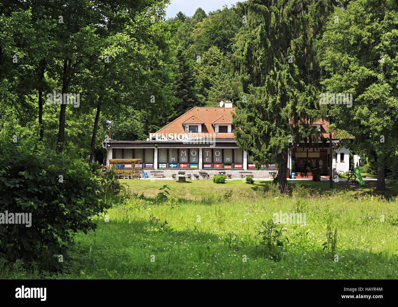 Java motorcycle museum in the Czech Republic Stock Photo - Alamy
