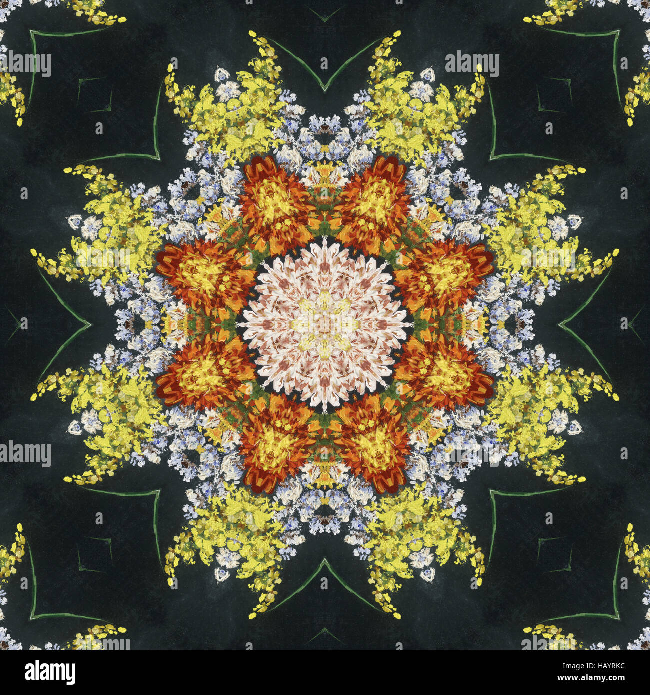 Seamless floral pattern, oil painting Stock Photo - Alamy