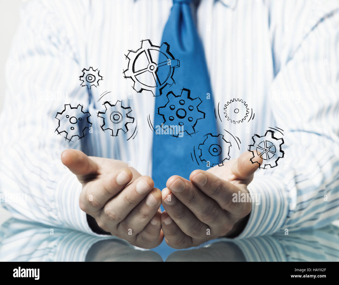 Concept of teamwork and cooperation Stock Photo - Alamy