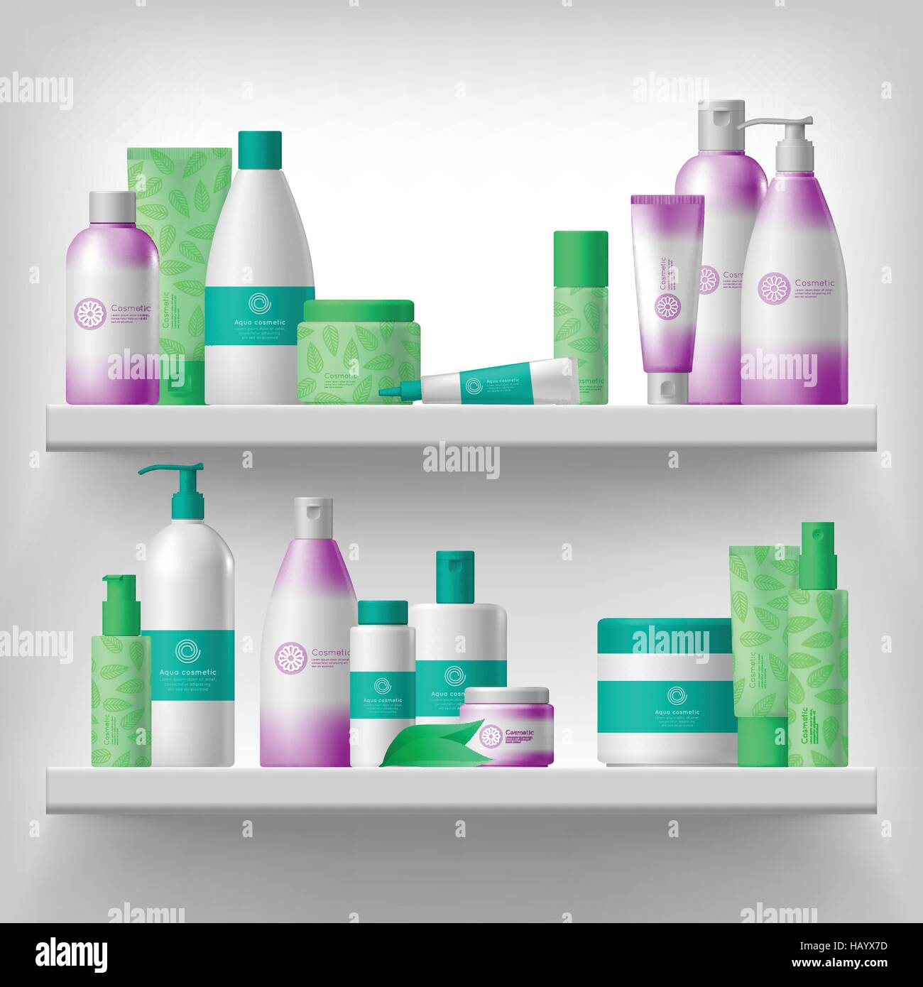 Cosmetic skin care face wash concept Stock Vector Images - Alamy