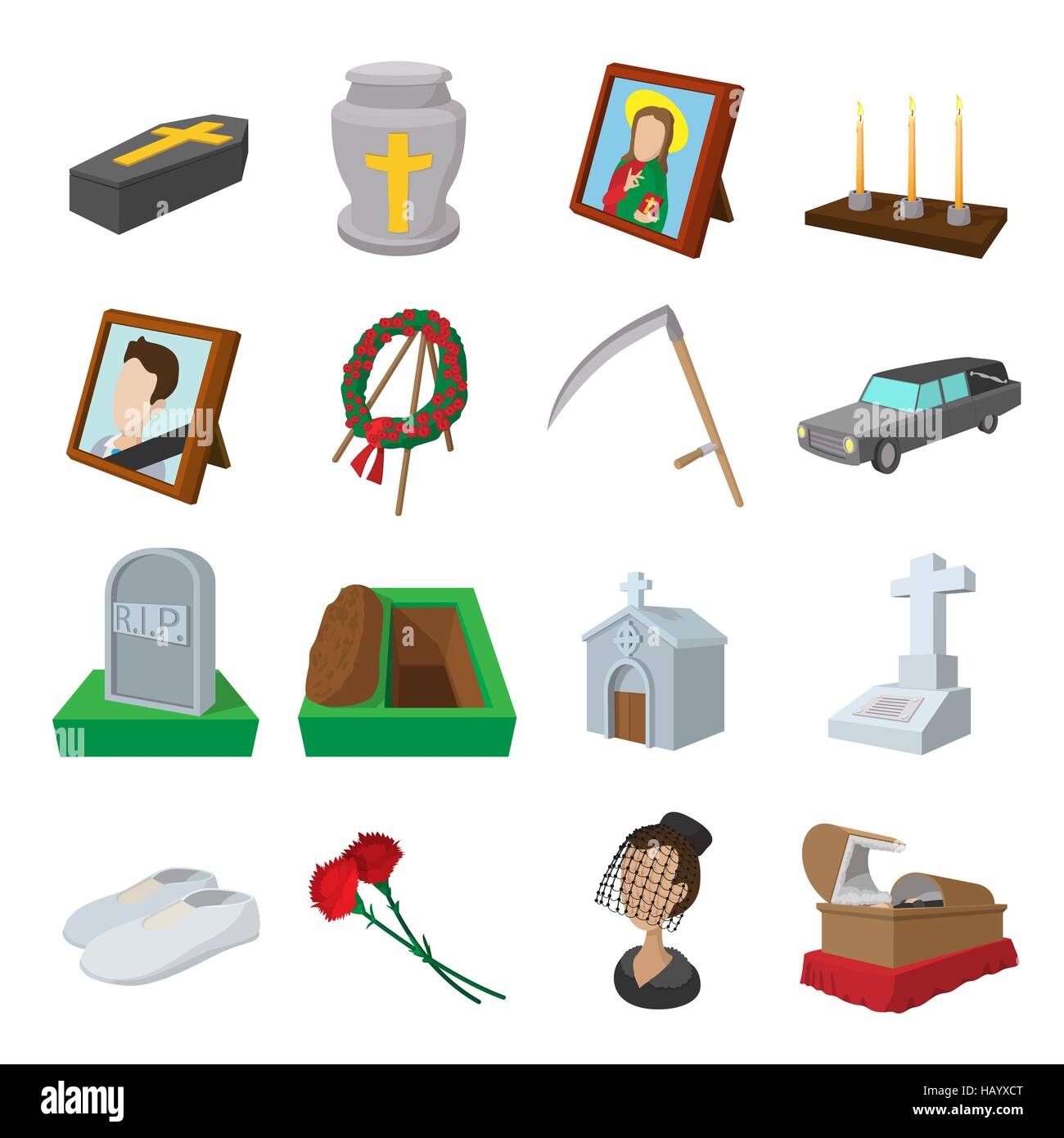 Tomb objects Stock Vector Images - Alamy