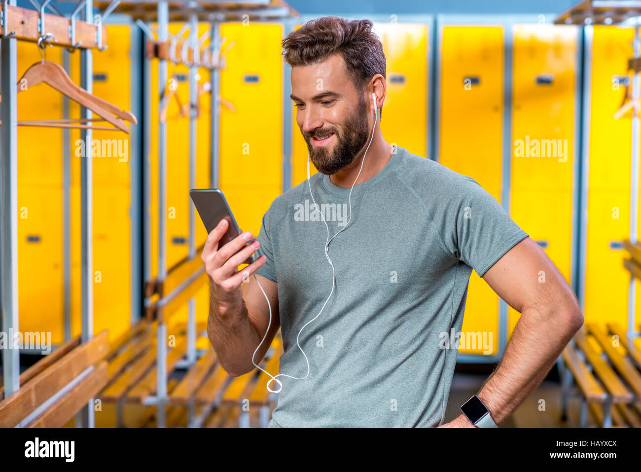 Sport man dressing room hi-res stock photography and images - Alamy