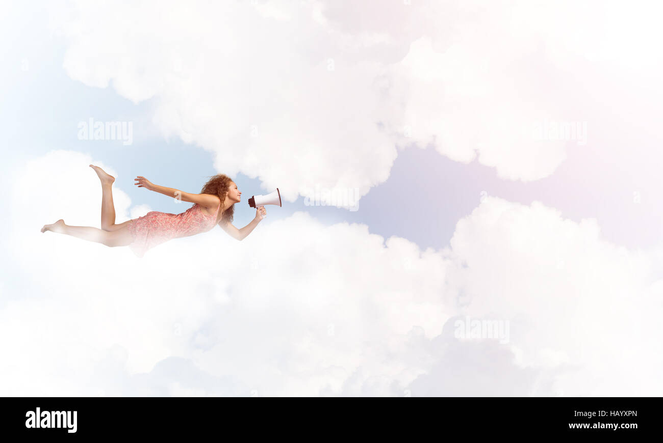 She is free to express herself Stock Photo - Alamy