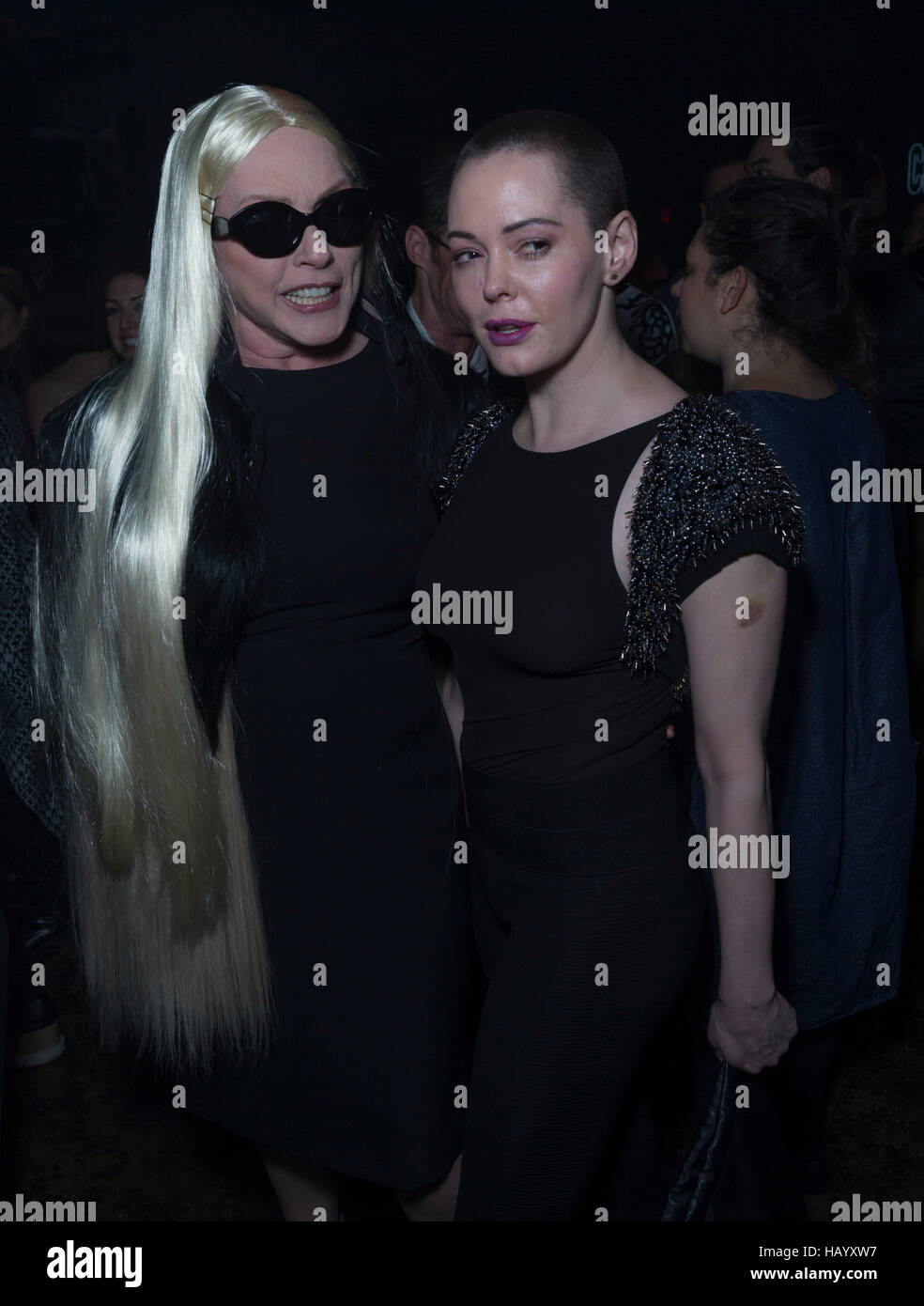 New York, NY USA - November 28, 2016: Debbie Harry & Rose McGowan ...