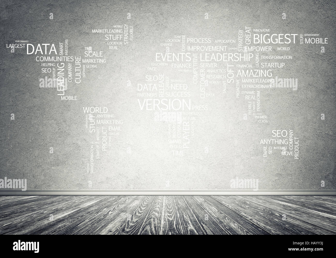 World map in typography, 3D rendering Stock Photo - Alamy