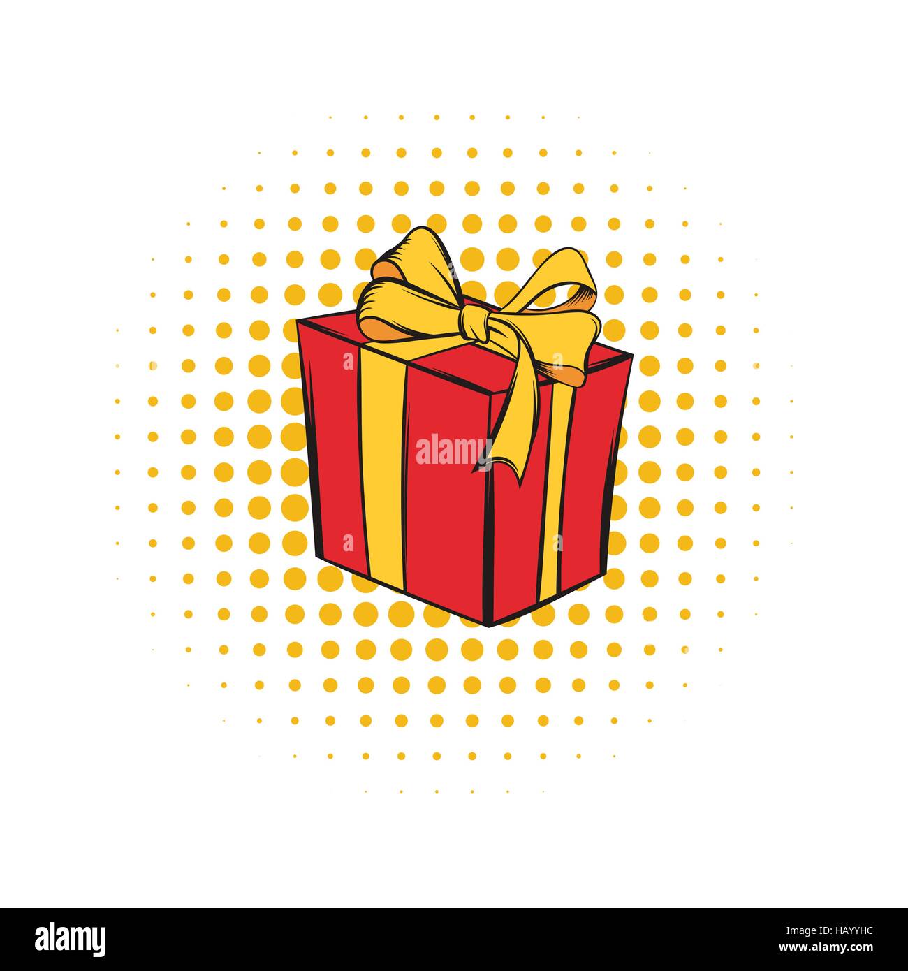 Gift box comics icon Stock Vector Image & Art - Alamy
