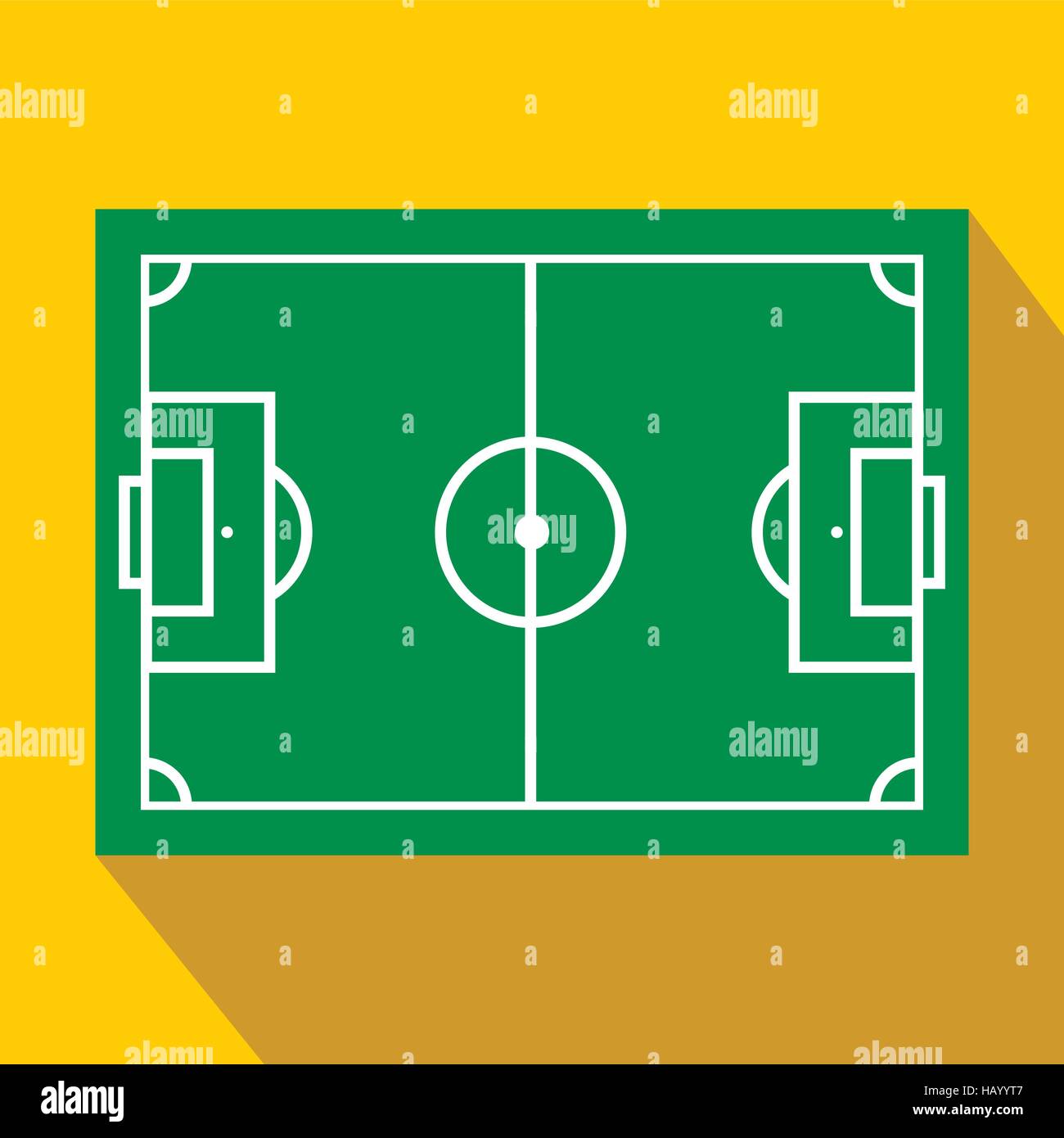 Soccer field layout flat icon Stock Vector Image & Art - Alamy