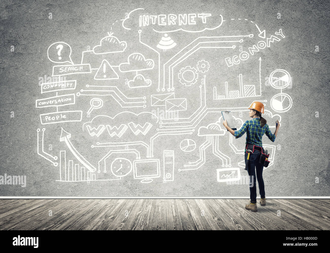 Industrial construction and maintenance Stock Photo - Alamy