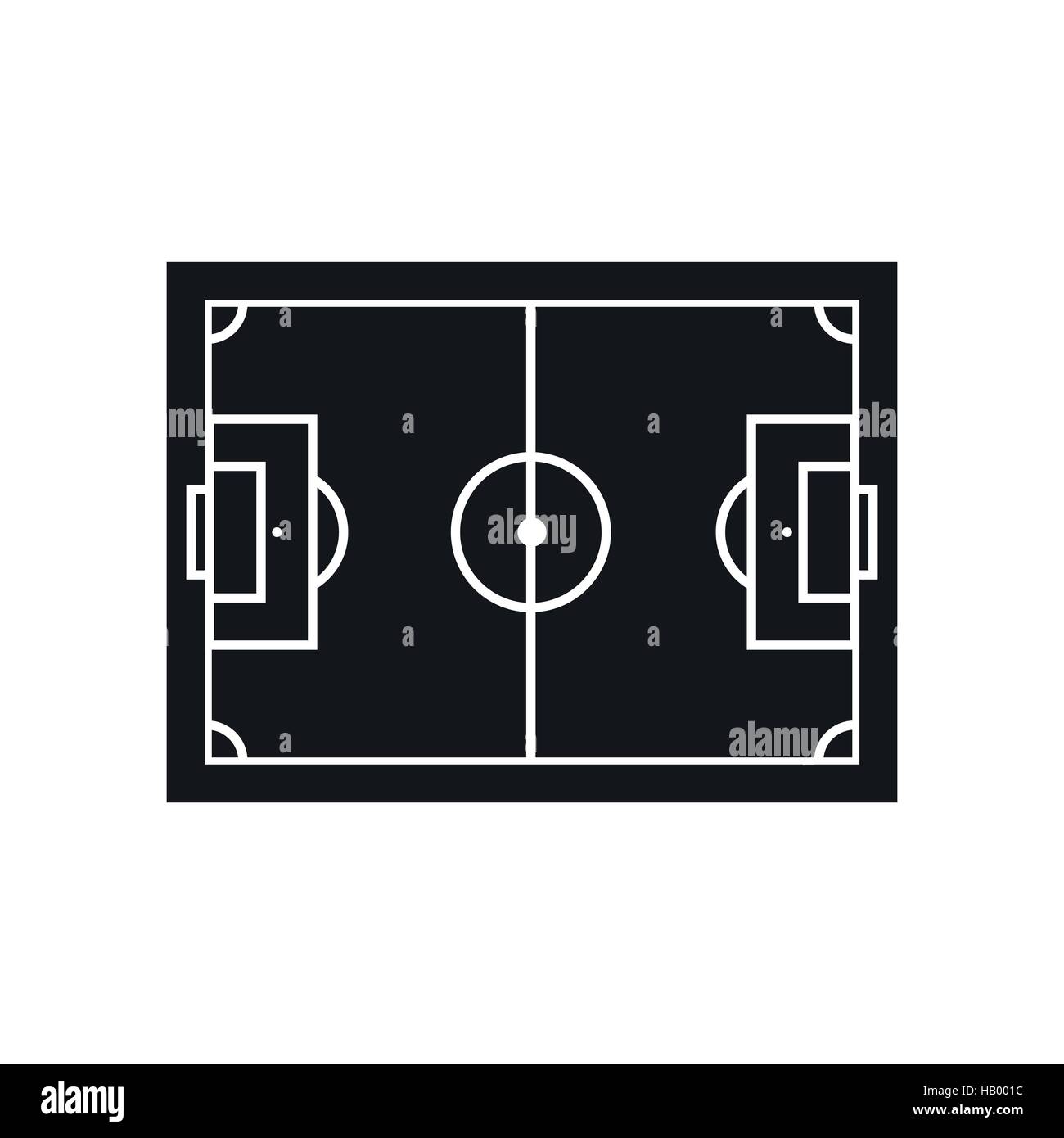Soccer field layout black simple icon Stock Vector Image & Art - Alamy