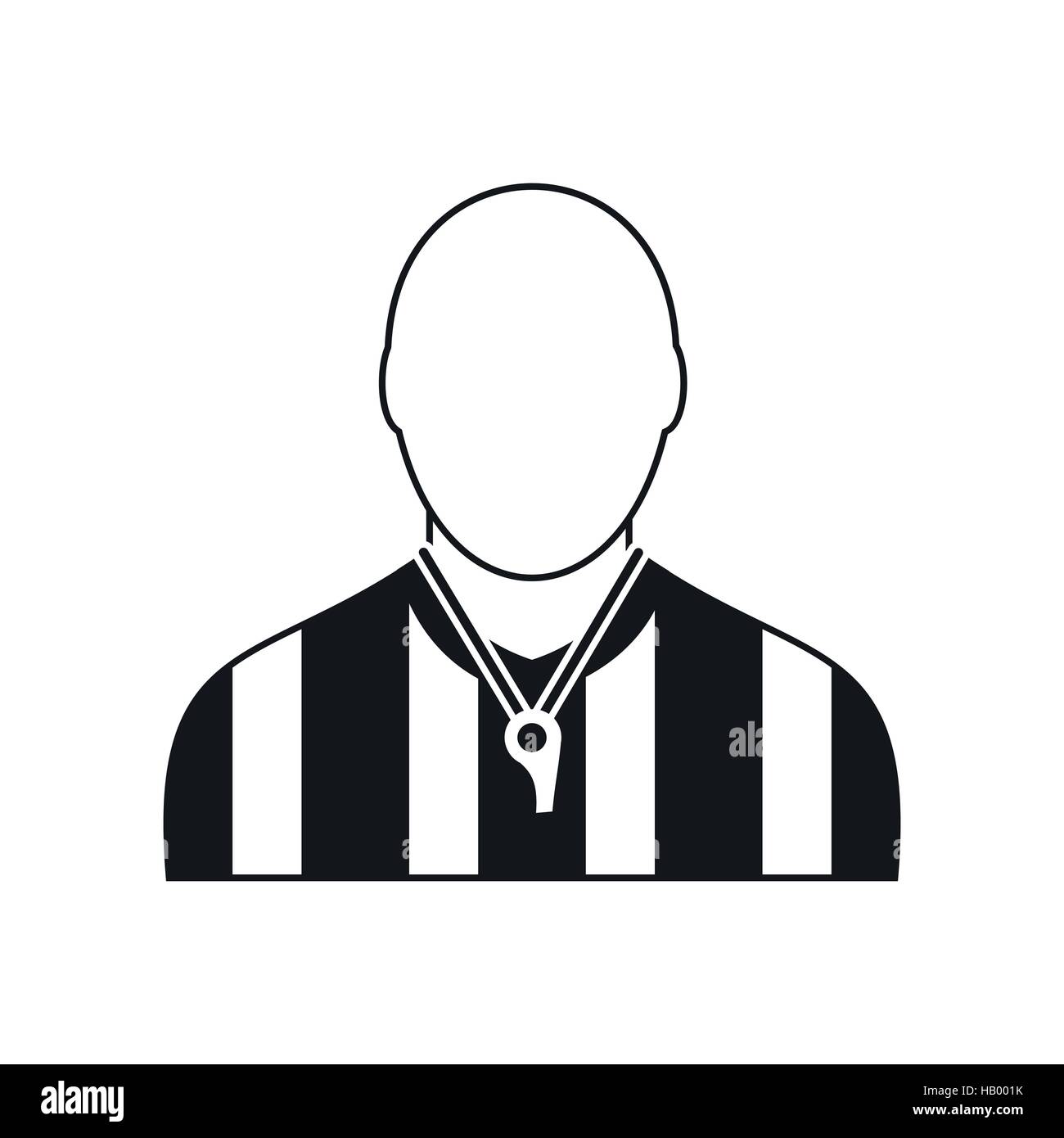 Referee black simple icon Stock Vector Image & Art - Alamy