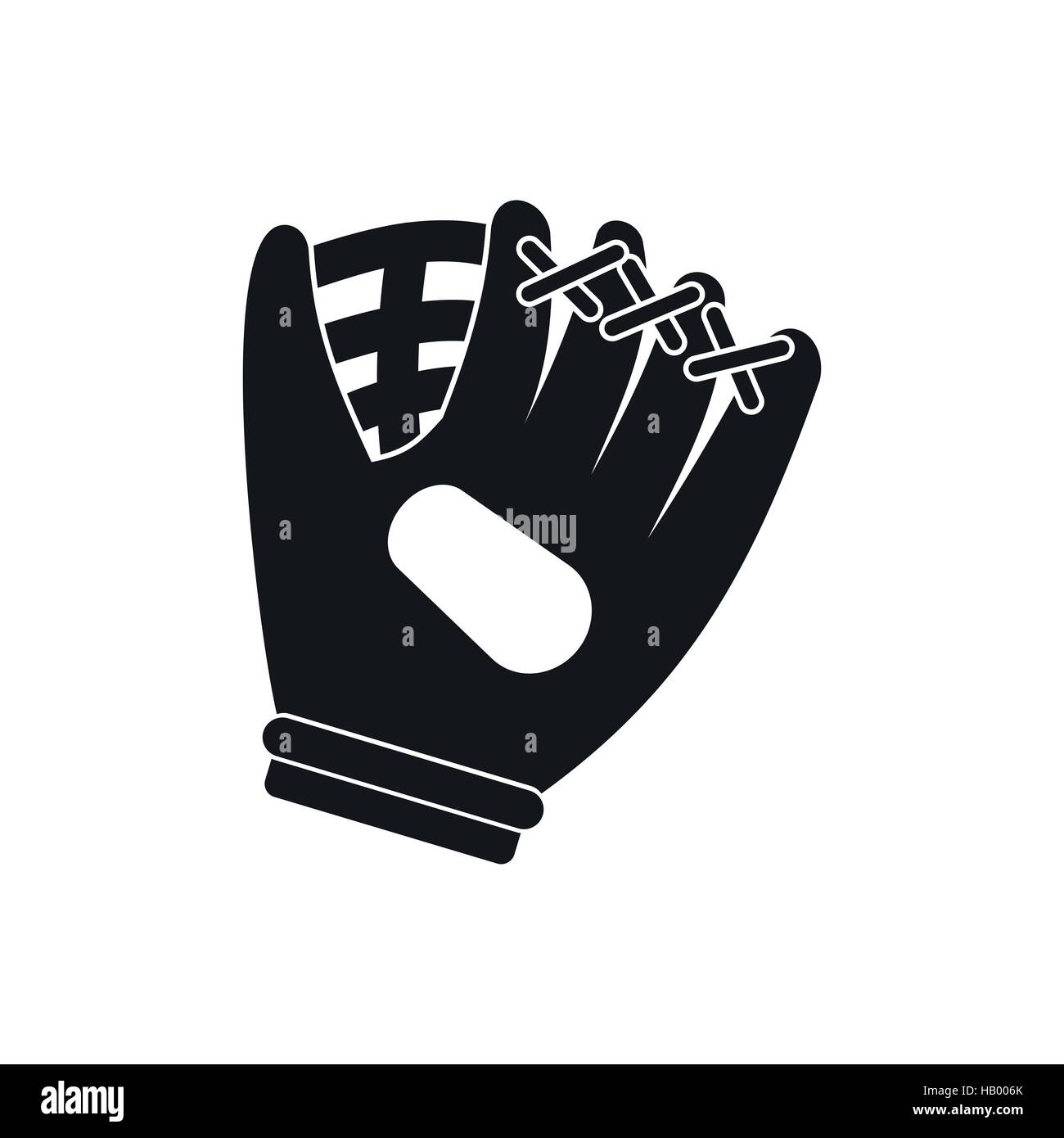 Baseball glove black simple icon Stock Vector Image & Art - Alamy