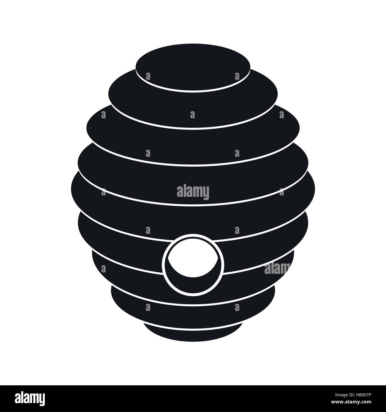Bee hive black simple icon Stock Vector Image & Art - Alamy