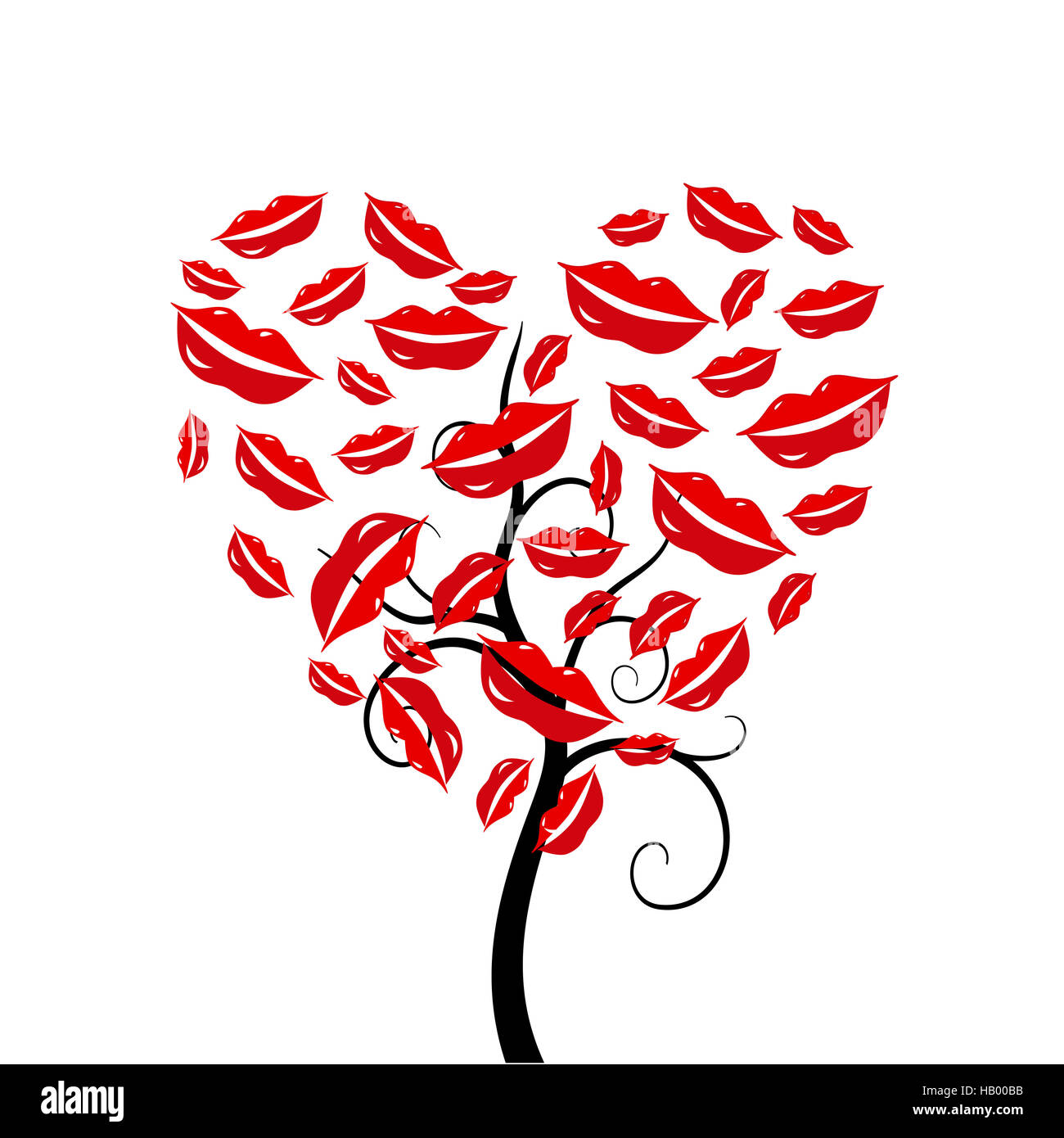 Love heart Tree Stock Photo - Alamy