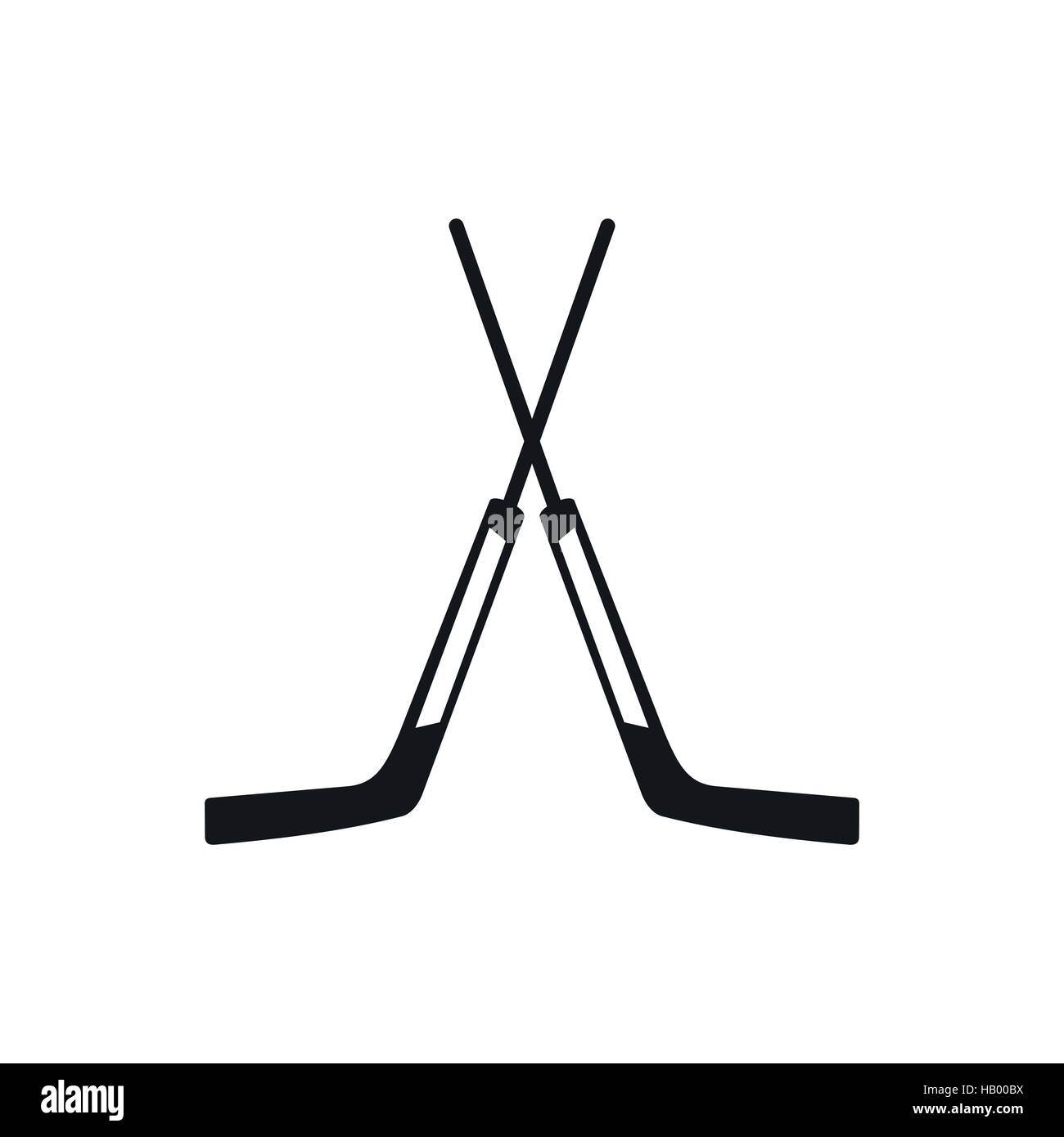Two crossed hockey sticks icon Stock Vector Image & Art - Alamy